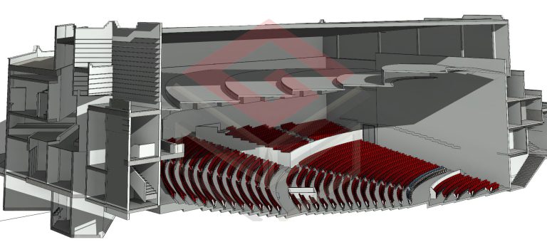 Amphitheater Structural & architectural Interior Details – GSS